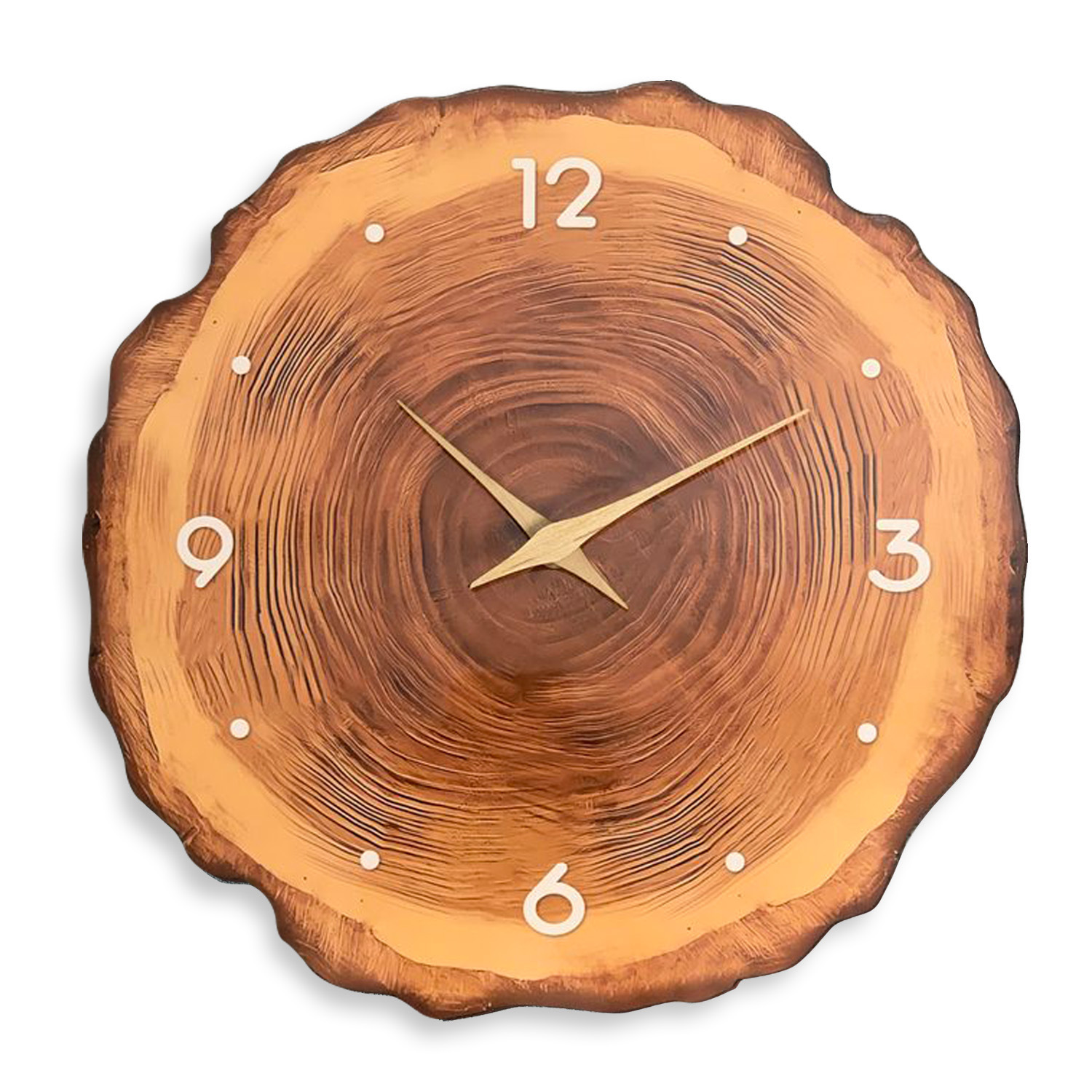 Simple Art Home Decor Wooden Shape Wall Clock For Living Room - Sellers ...